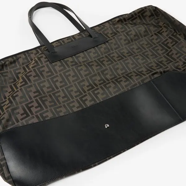 Fendi Duffle Superlight And Foldable Ff Zucca Fabric Duffle Bag